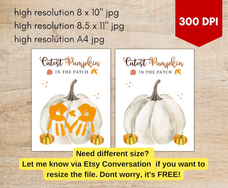 Cutest Pumpkin in the Patch Craft Printable Hand Print Art, Easy Craft ...