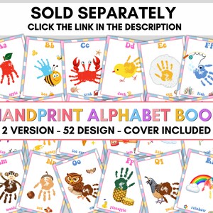 25 Design Handprint Memory Book Printable for Prek, Preschool ...
