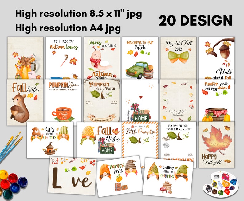 BUNDLE Handprint Craft Autumn Fall Activity Printable - Etsy