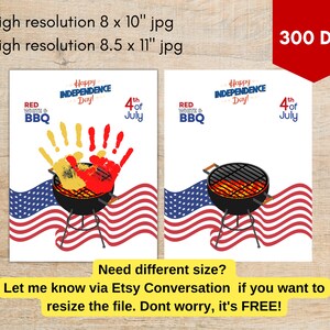 Easy Handprint Craft for Independence Day Happy 4th of July, Handprint ...