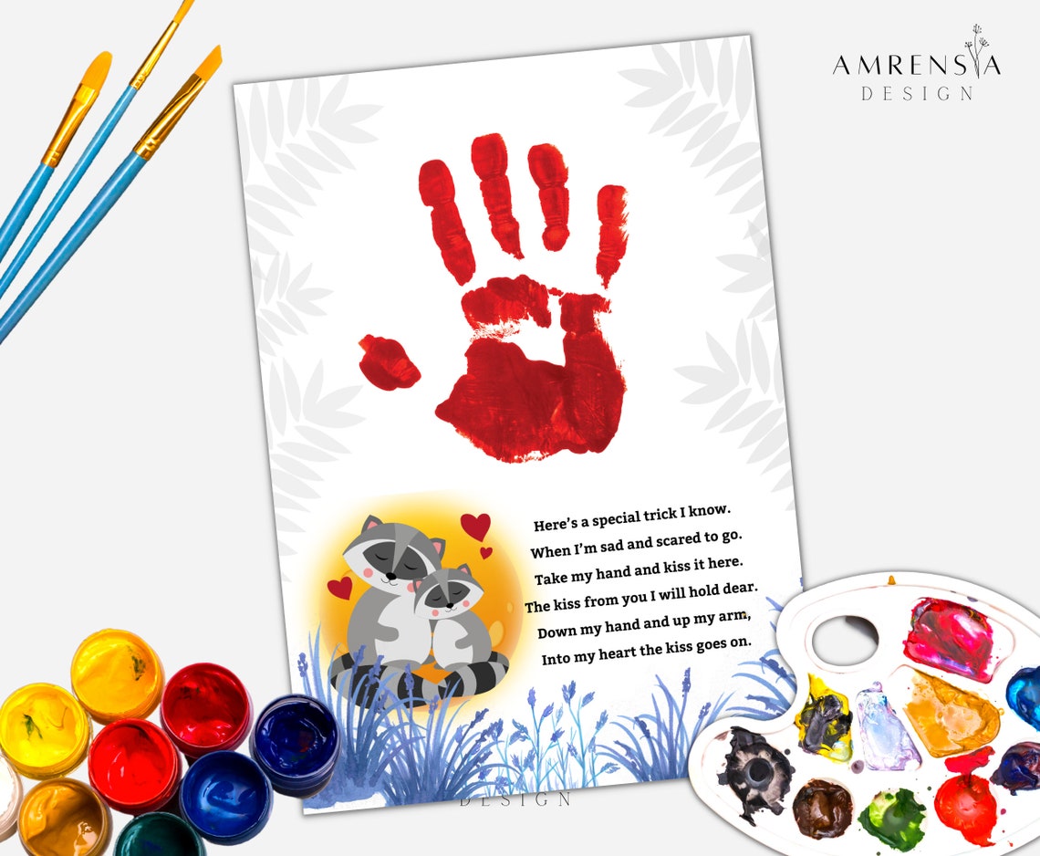 The Kissing Hand Book Raccoon My First Day of Preschool - Etsy