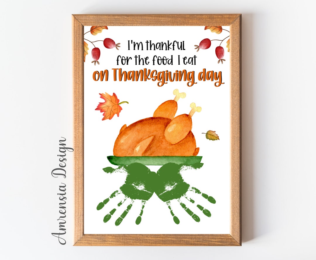 Thanksgiving Handprint Craft, Autumn Fall Activity, Turkey Printable ...
