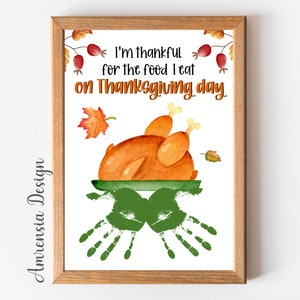Thanksgiving Handprint Craft, Autumn Fall Activity, Turkey Printable ...