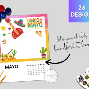 Calendario De Huellas De Manos 2024, Libro De Memoria De Huellas De ...