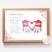Grandma Gift. Poem for Grandma, Grandparents Day Handprint Keepsake ...