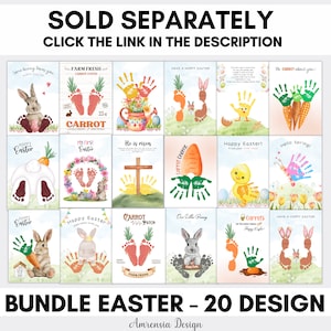 Happy Easter Craft, Easter Poem Handprint Art Template for Baby Kids ...