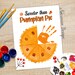 Thanksgiving Handprint Craft, Autumn Fall Activity, Pumpkin Pie ...