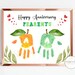 ANNIVERSARY Pear-ents Handprint Art, PEAR Happy Anniv Card ...