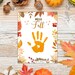 Hello FALL Craft Printable Hand Print Art, Easy Craft for Baby Toddler ...