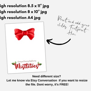 Merry Christmas Footprint Art, Mistletoes Footprint Craft Printable for ...