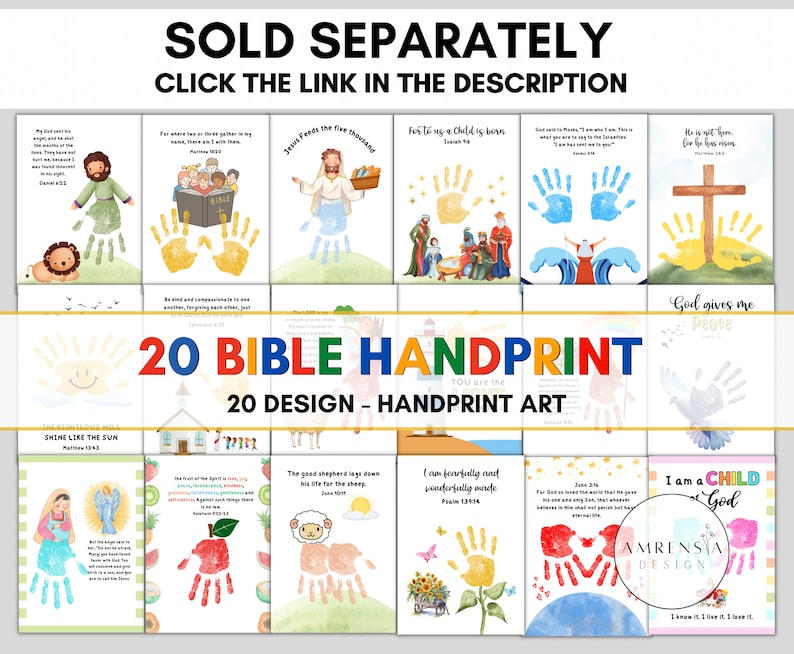 A-Z BIBLE Handprint Book, Alphabet Handprint Art, Baby Toddler Child ...