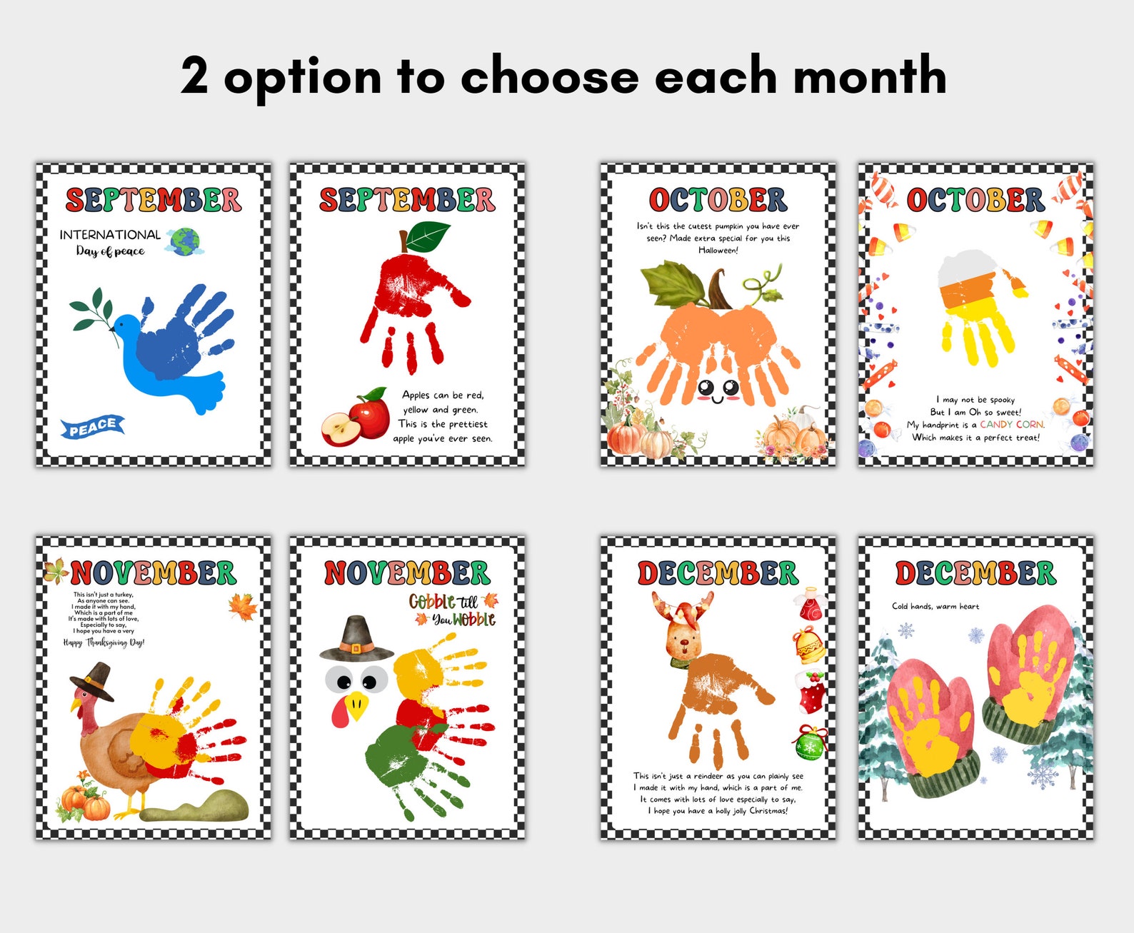 Handprint Memory Book Printable for Prek, Preschool Kindergarten 1st ...