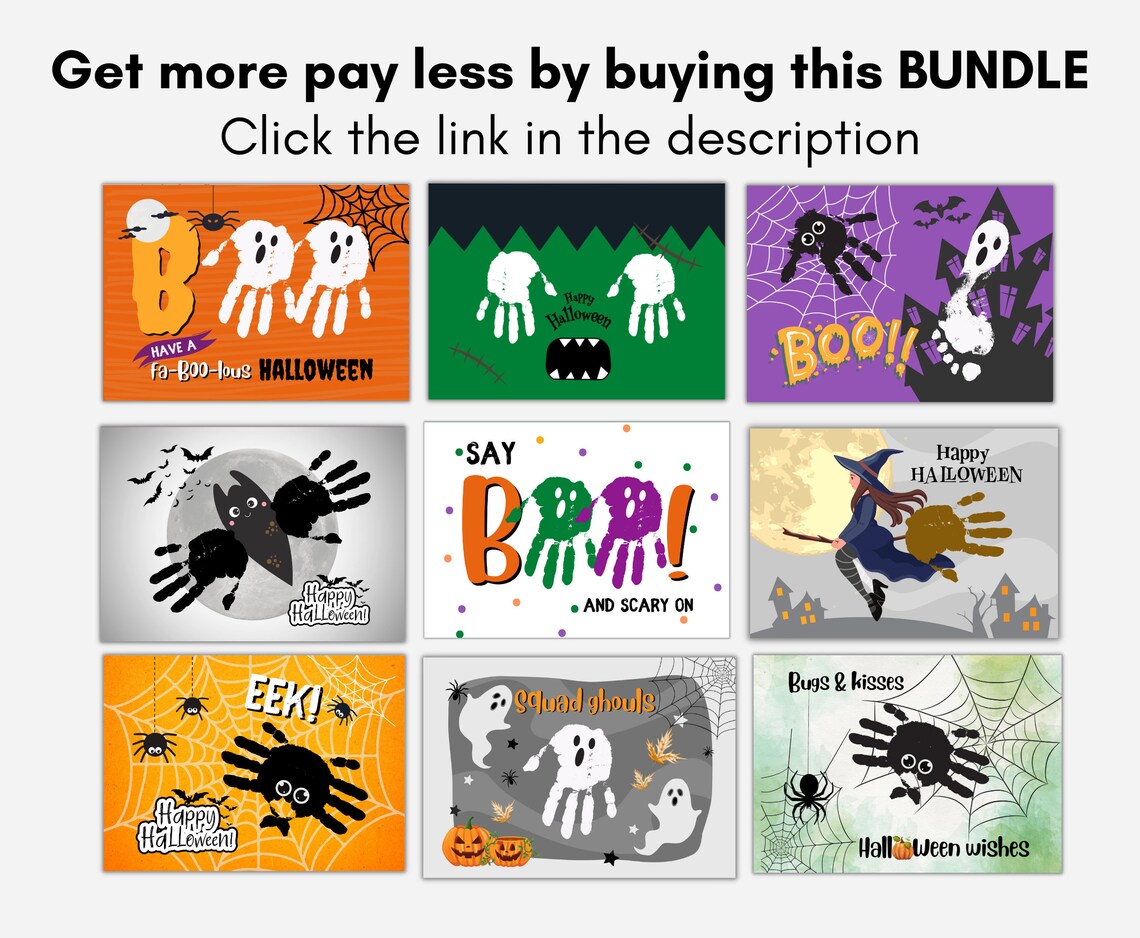 Bat Handprint Art, Happy Halloween Keepsake Craft Handprint Kit for ...