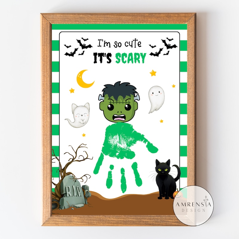 Halloween Handprint Craft - Etsy