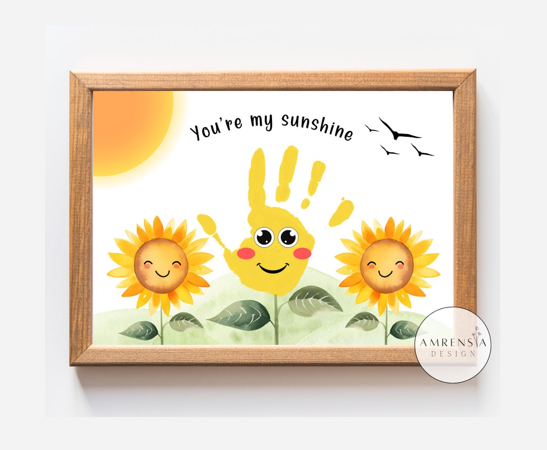 Handprint Art for Mom Mum Grandma Granny Aunt Gift, Happy Mother's Day ...