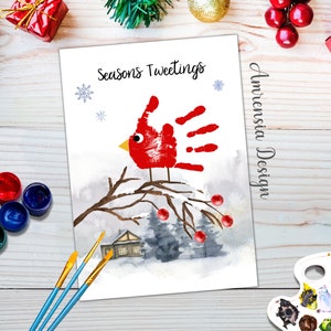 Seasons Tweetings Winter Handprint Art, Winter Handprint Craft, Home ...