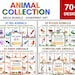 70 Design ANIMAL COLLECTION for Handprint Art Toddler Preschool Baby ...