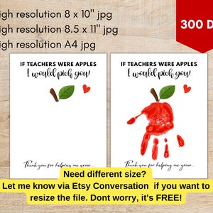 Teacher Appreciation, Handprint Craft, Kids Child Preschool Art, If ...