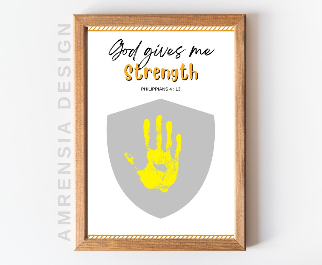 Handprint DIY Craft Art for Sunday School Bible Learning Craft Art ...