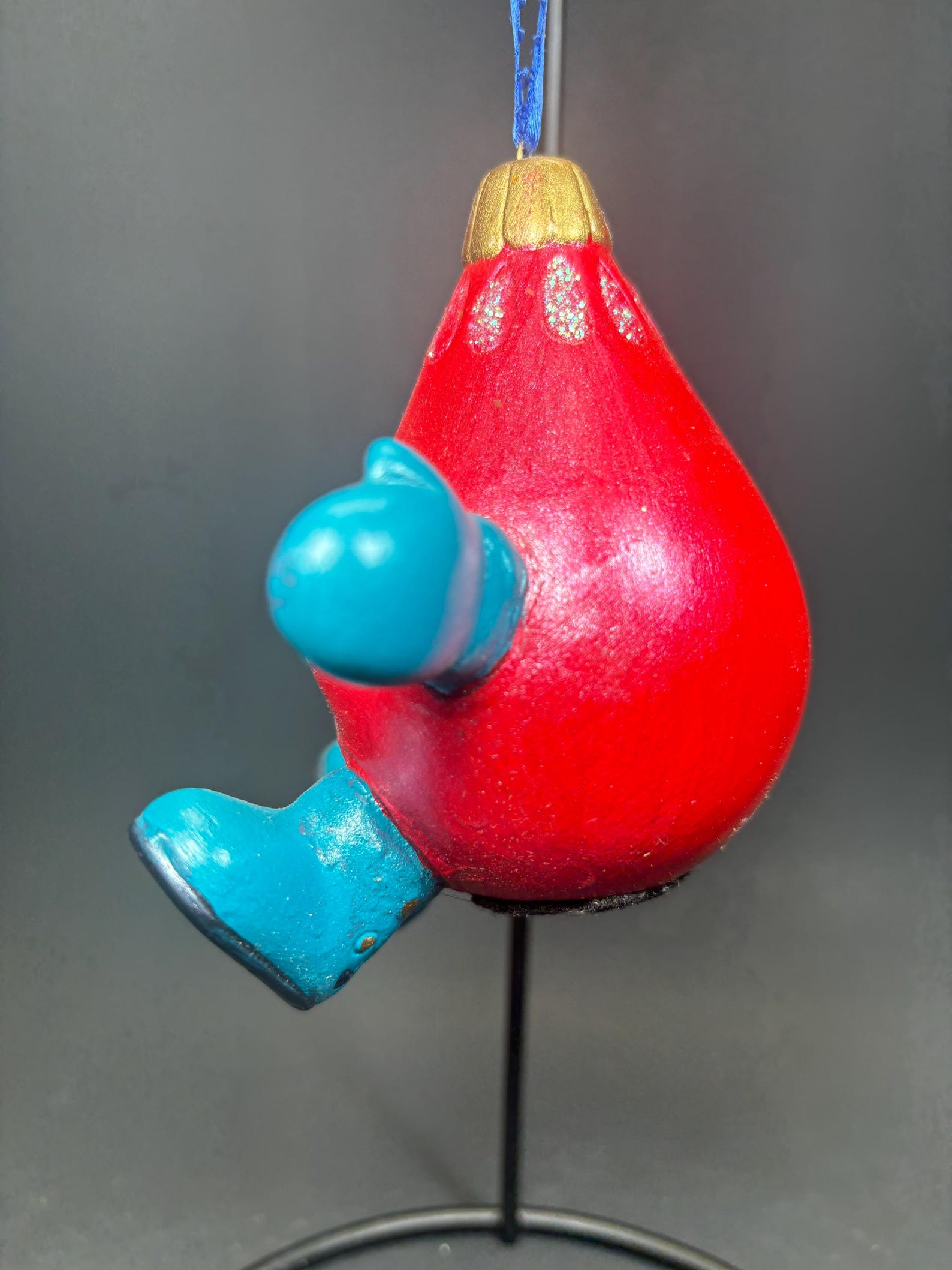 Cute, Adorable, Fun and Unique Red Cone Ornament Noggin That is Shy and ...