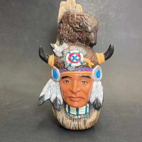 Painted Buffalo Statue - Etsy