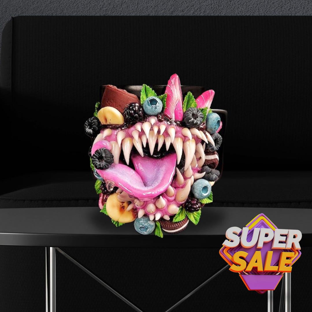 Coffee Mug Mimics Scary Monster With Teeth - Etsy