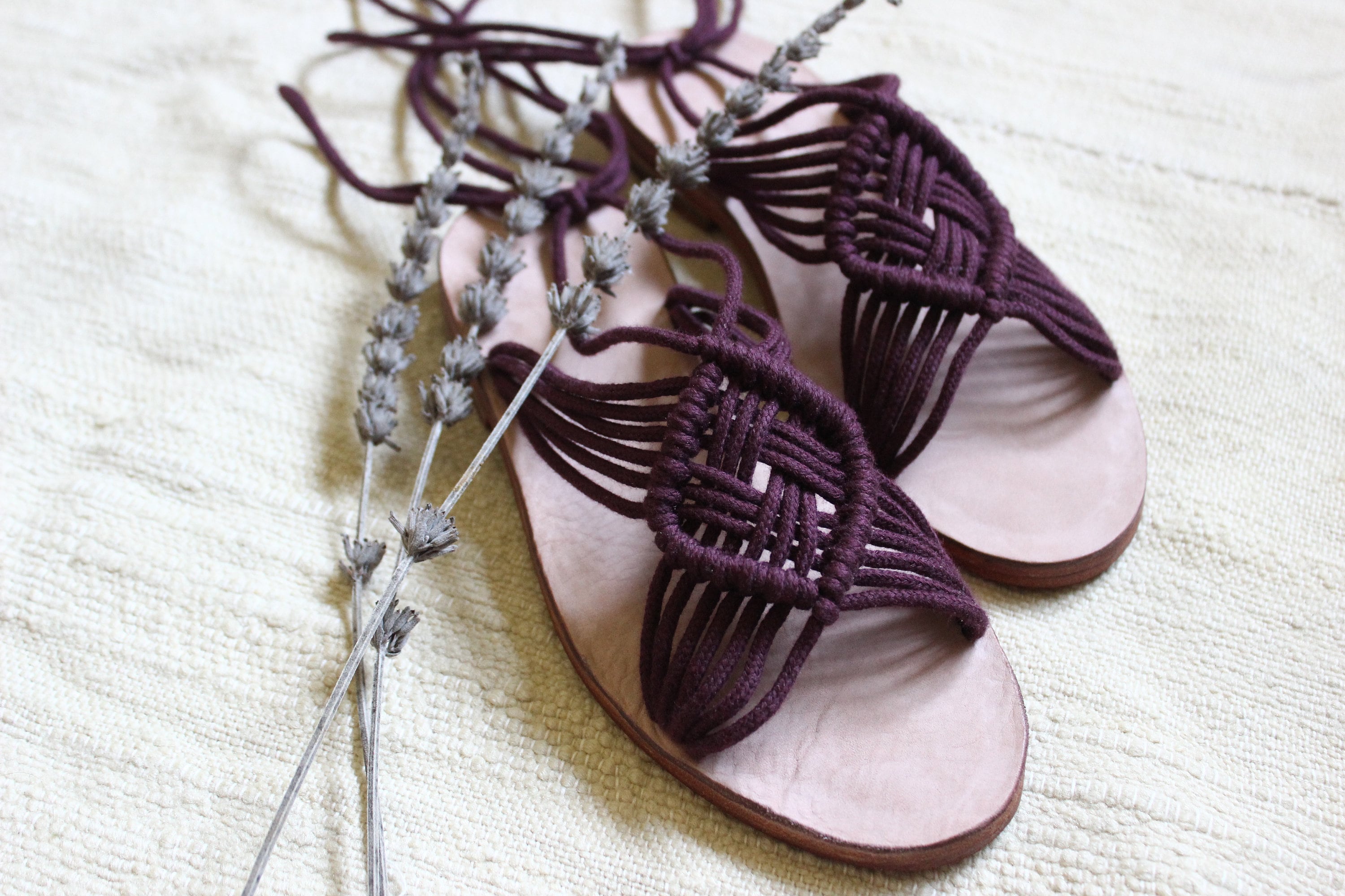 MACRAME SANDALS | Etsy