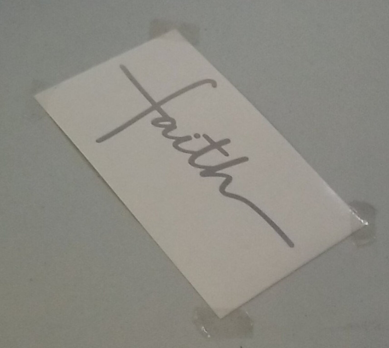 Faith Cross Custom Precision Die Cut Vinyl Decal Sticker | Etsy