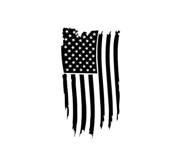 Vertical Real American Flag