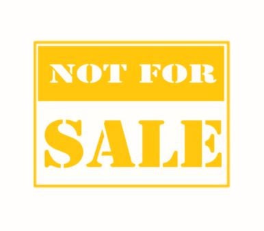 Not for Sale Sign Label Custom Precision Die Cut Vinyl - Etsy
