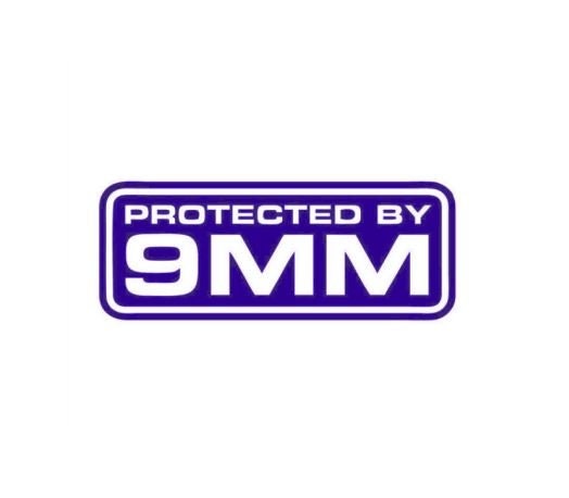 Protected by 9mm Gun Pistol Custom Precision Die Cut | Etsy