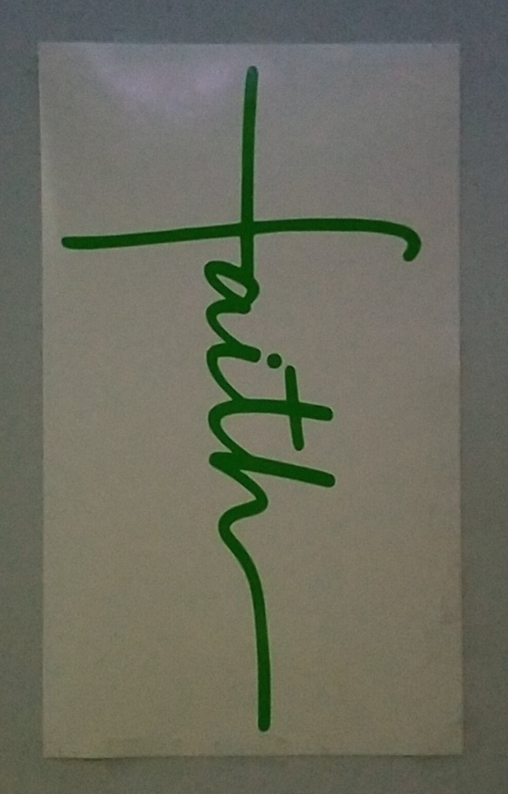 Faith Cross Custom Precision Die Cut Vinyl Decal Sticker | Etsy