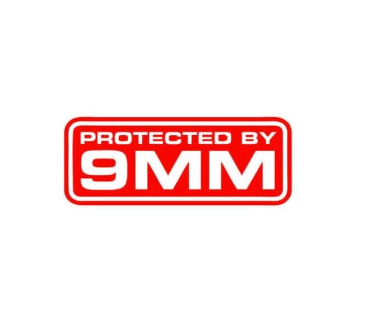 Protected by 9mm Gun Pistol Custom Precision Die Cut | Etsy