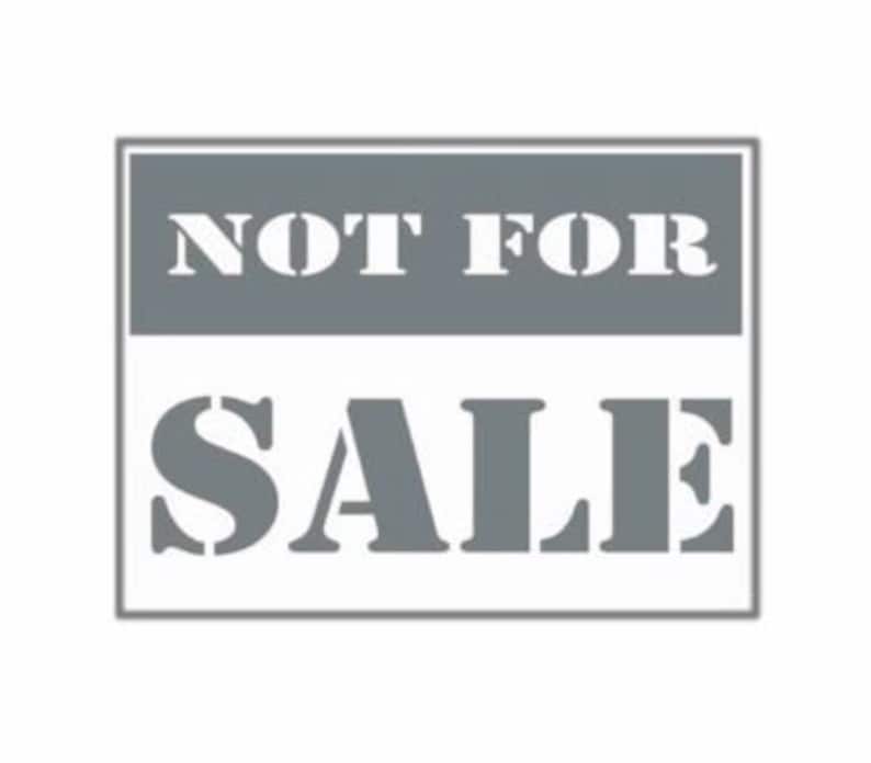 Not for Sale | Sign | Label | Custom Precision Die Cut Vinyl Decal ...