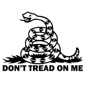 Don't Tread on Me | Snake | Custom Precision Die Cut Vinyl Decal ...