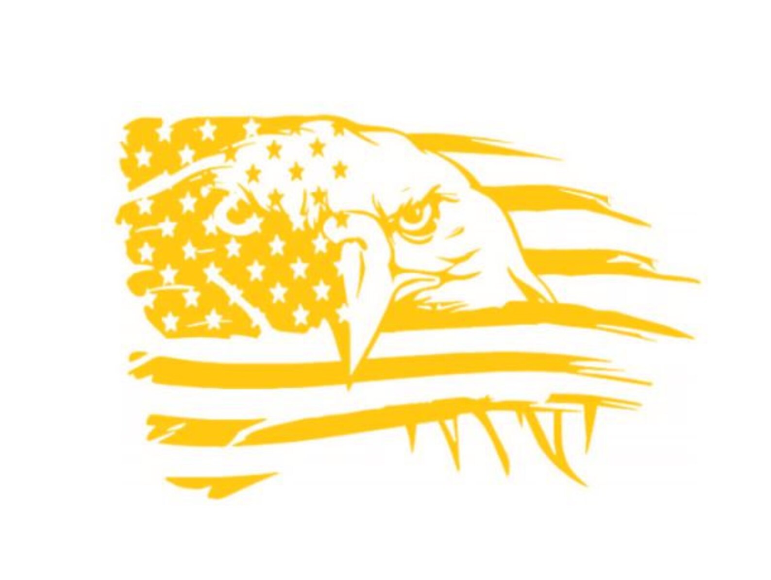 American Flag | Bald Eagle | Custom Precision Die Cut Vinyl Decal ...