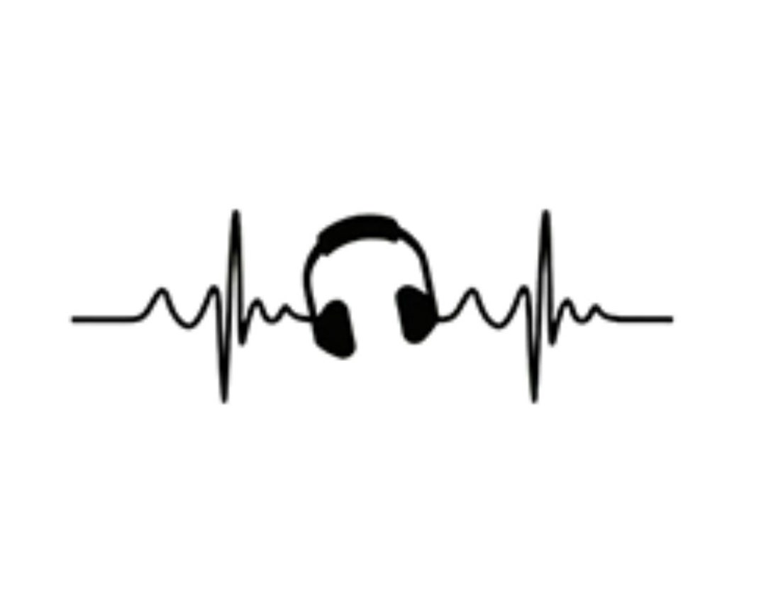 Love Music | Headphones | Heartbeat | Custom Precision Die Cut Vinyl ...