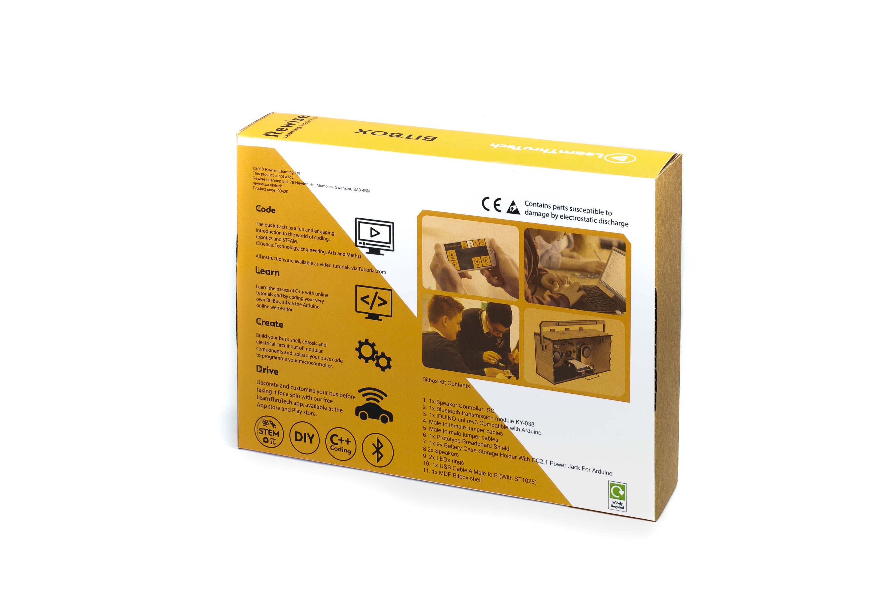 Learnthrutech Bluetooth Bitbox Boombox | STEM STEAM Kit Toy | Build ...