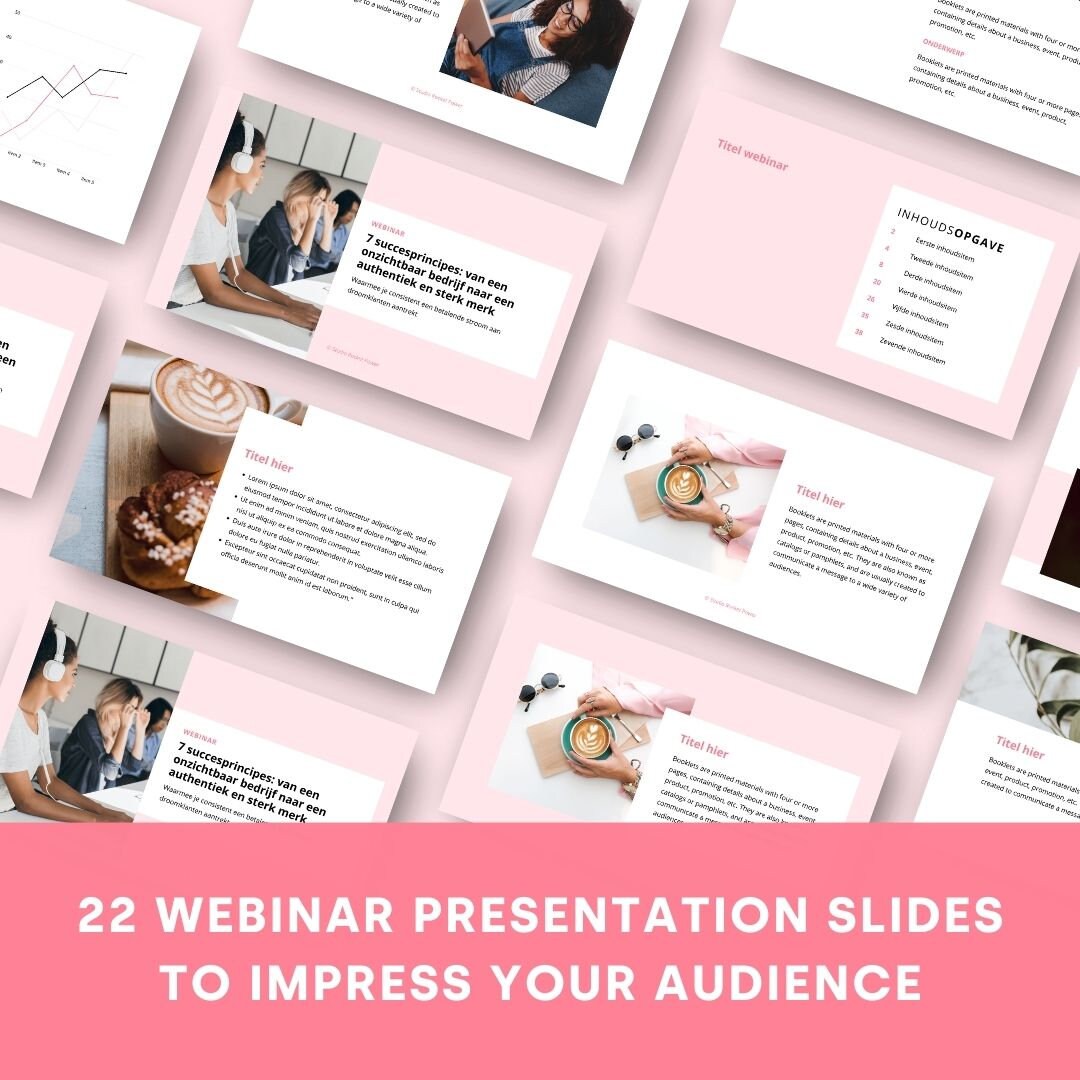 Pink Canva Webinar / Presentation / Slide Deck Template for Business ...