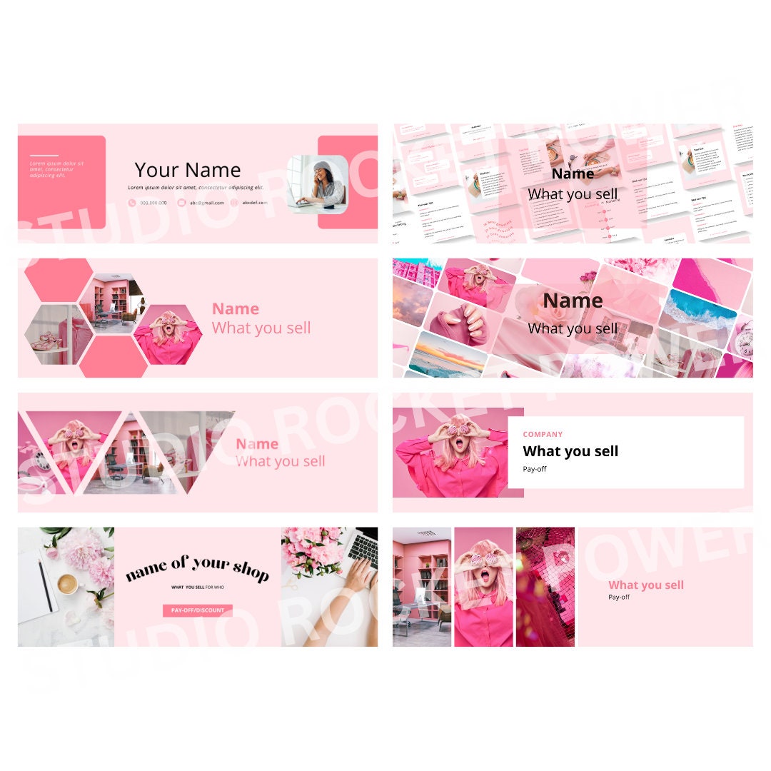 25 Pink Instagram Pinned Posts Banner Template | Instagram Puzzle ...