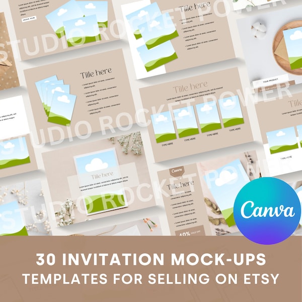 14 Neutral Planner Mock-up Templates Editable Canva Templates Etsy ...