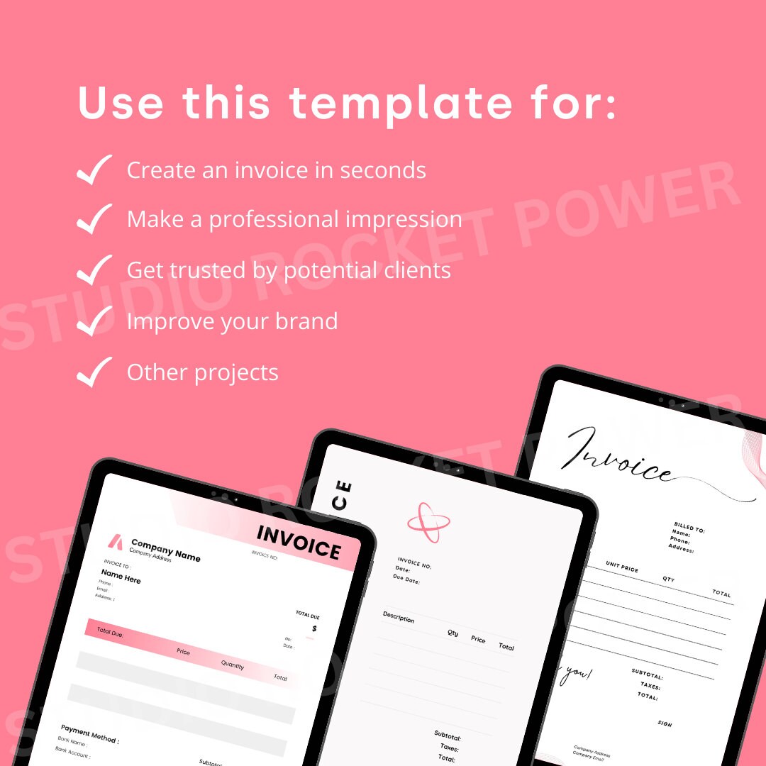 Canva Invoice Template to Create a Beautiful Invoice for Your Small ...