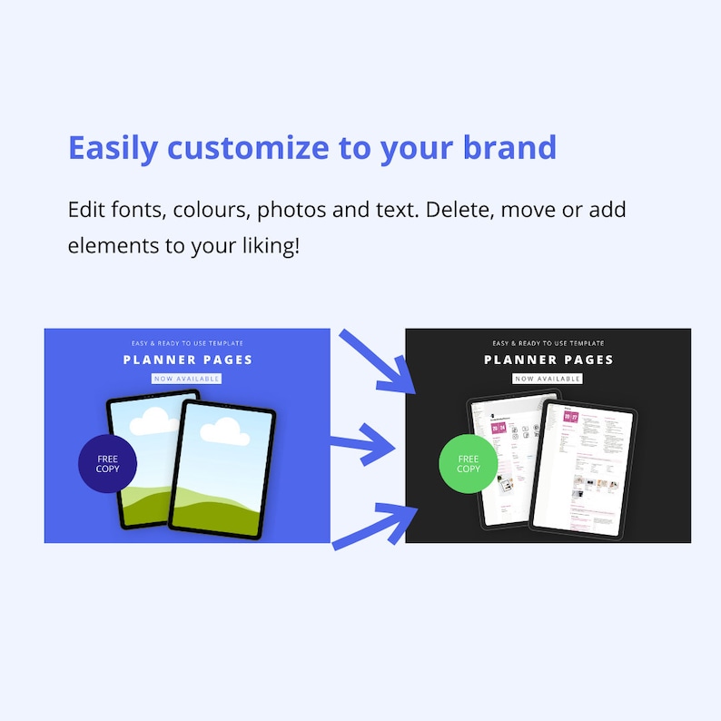 40 Blue Tablet Mock-up Templates to Sell on Etsy | Canva Templates ...