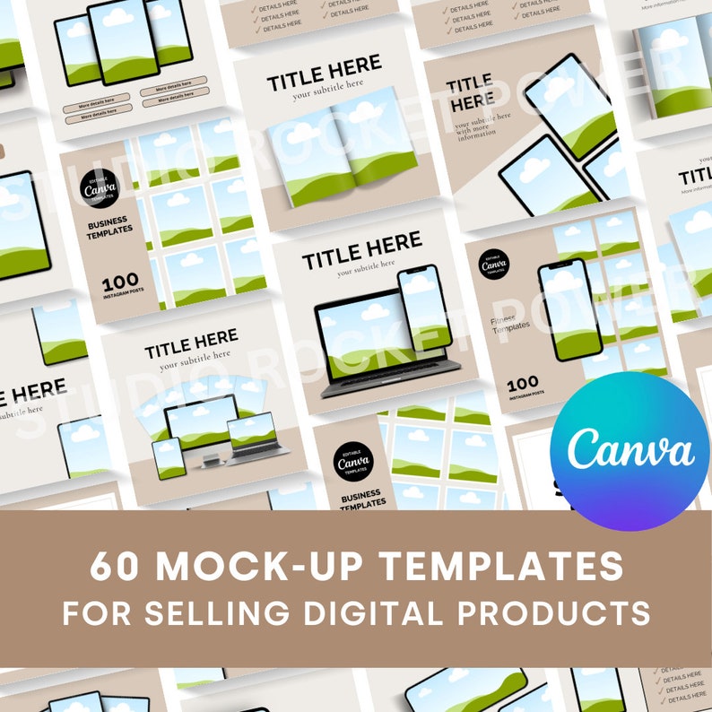 60 Simple Mock-up Templates to Create Images of Your Digital Products ...