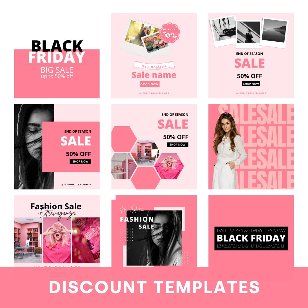 40 Facebook Ad Templates & Social Media Ad Templates Editable Canva Ad ...