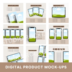 60 Simple Mock-up Templates to Create Images of Your Digital Products ...