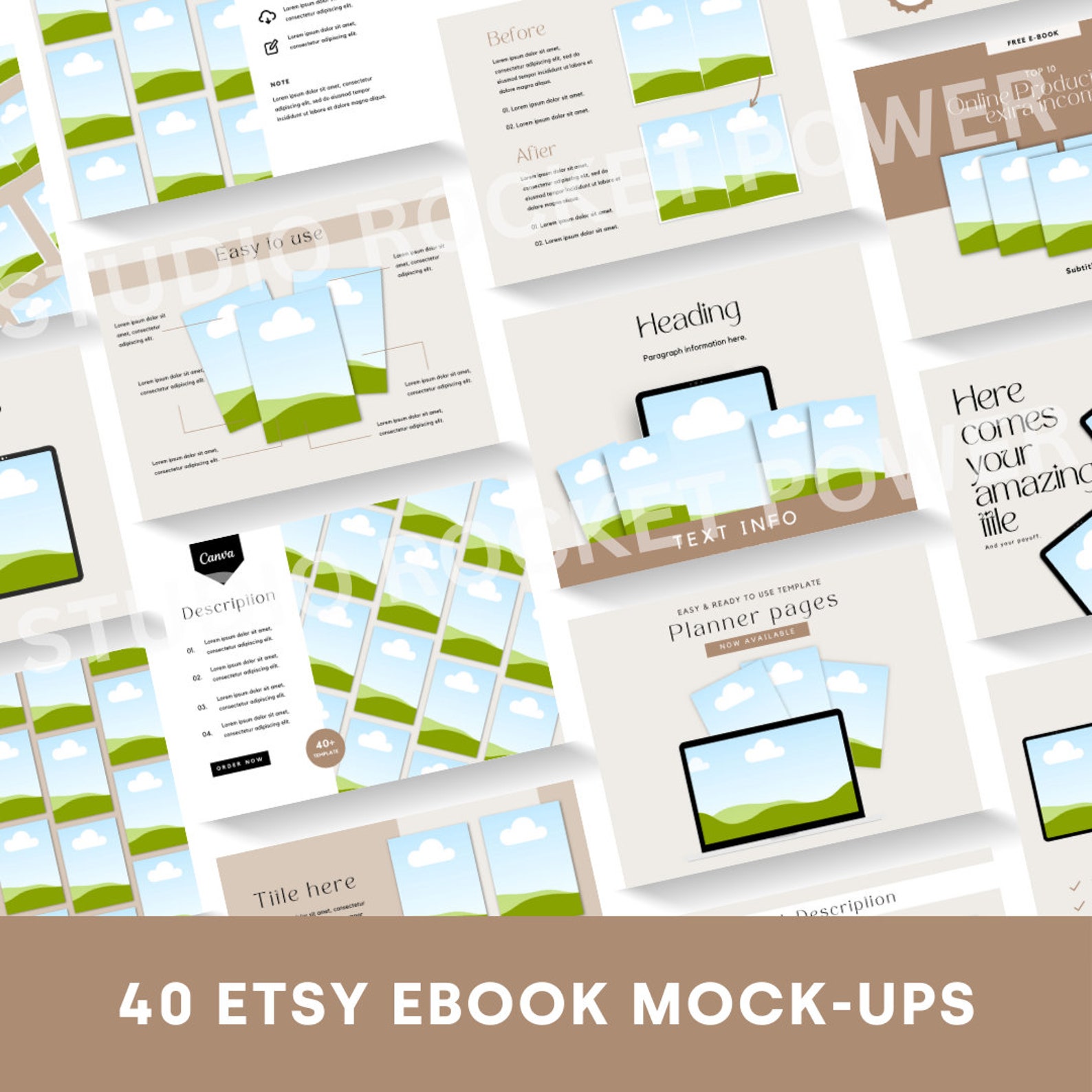 200+ Mockup Templates, Mockup Bundle | Editable Canva Templates | Etsy ...
