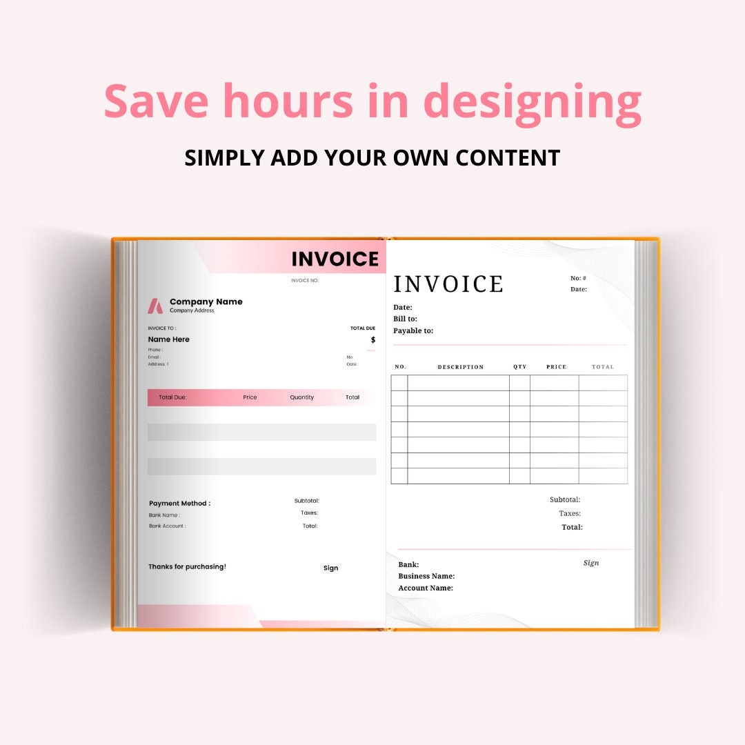 Canva Invoice Template to Create a Beautiful Invoice for Your Small ...