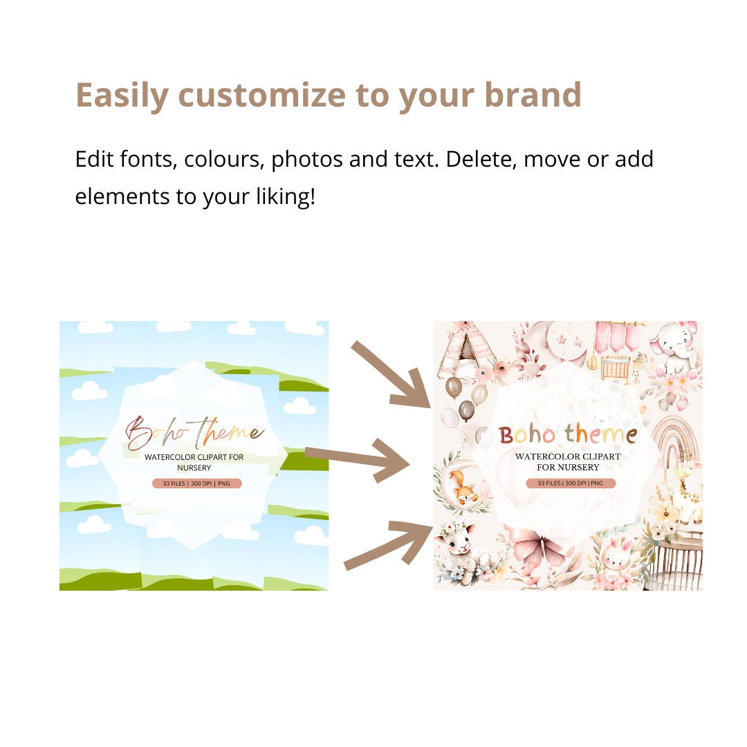 20 Clipart Mockup Templates | Canva Templates to Sell Your Digital ...