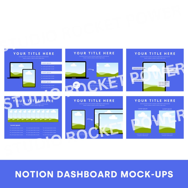 45 Notion Dashboard Mockup Templates Bundle Editable Canva Templates ...